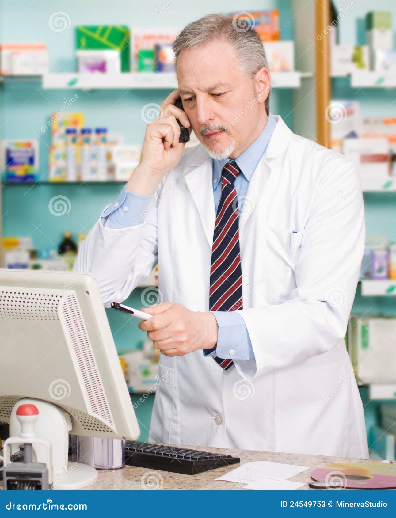 Pharmacist stock image. Image of healthcare, druggist - 24549753