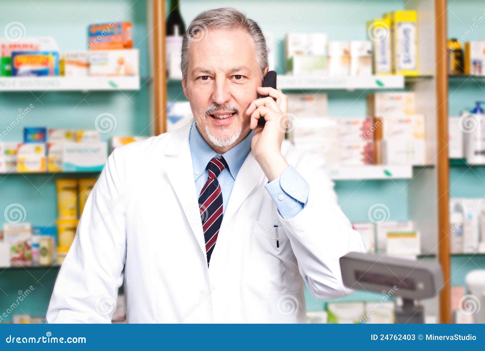 Pharmacist stock image. Image of cell, doctor, talking - 24762403