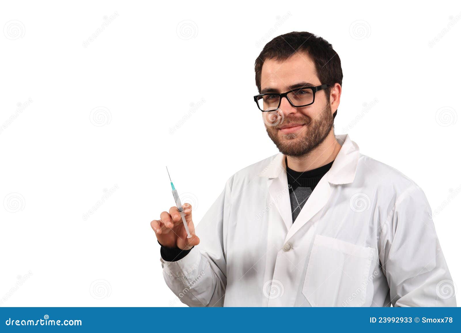 Pharmacist Holding an Injection Stock Image - Image of hold, health ...