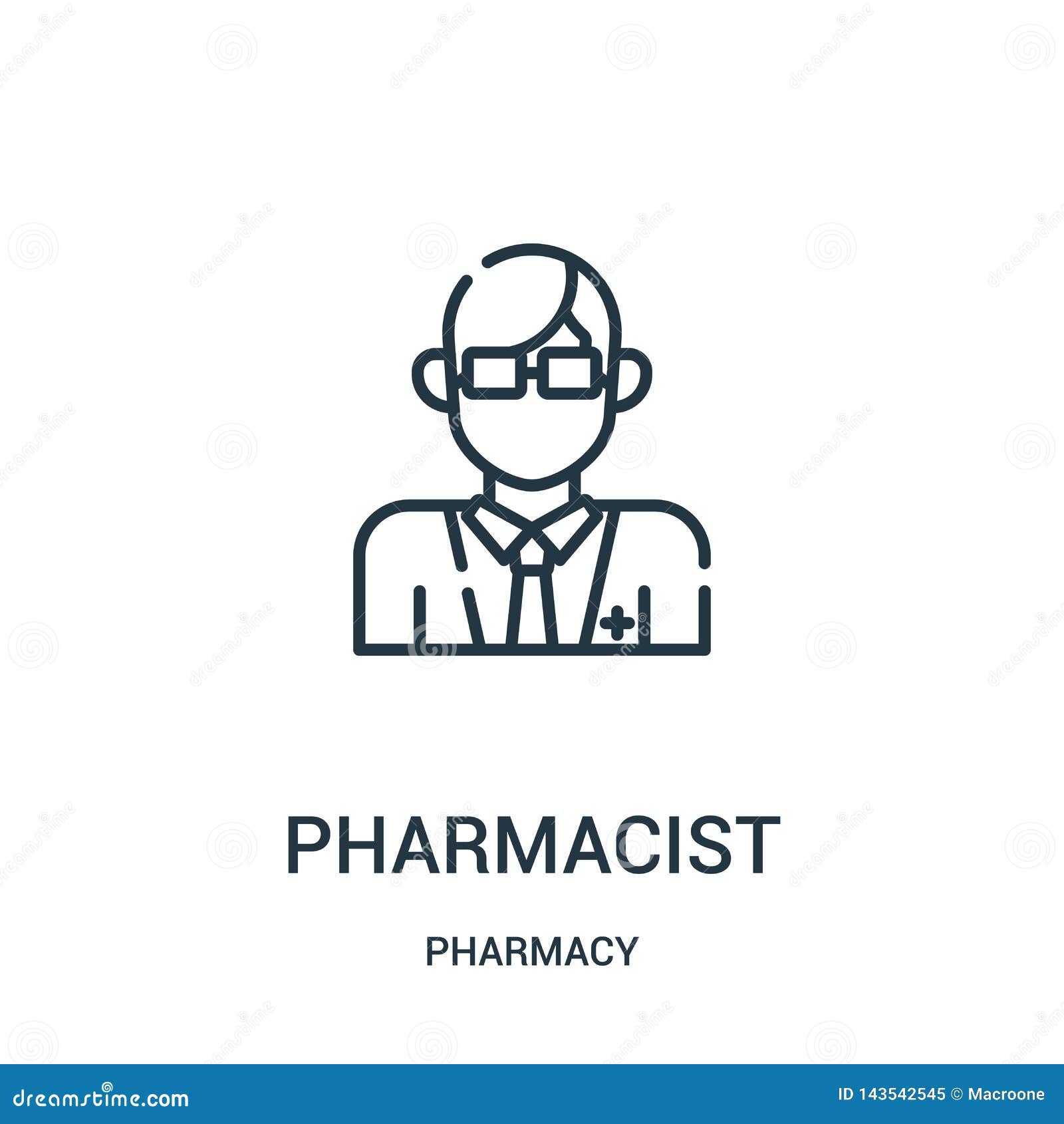 Pharmacist Icon Vector from Pharmacy Collection. Thin Line Pharmacist ...