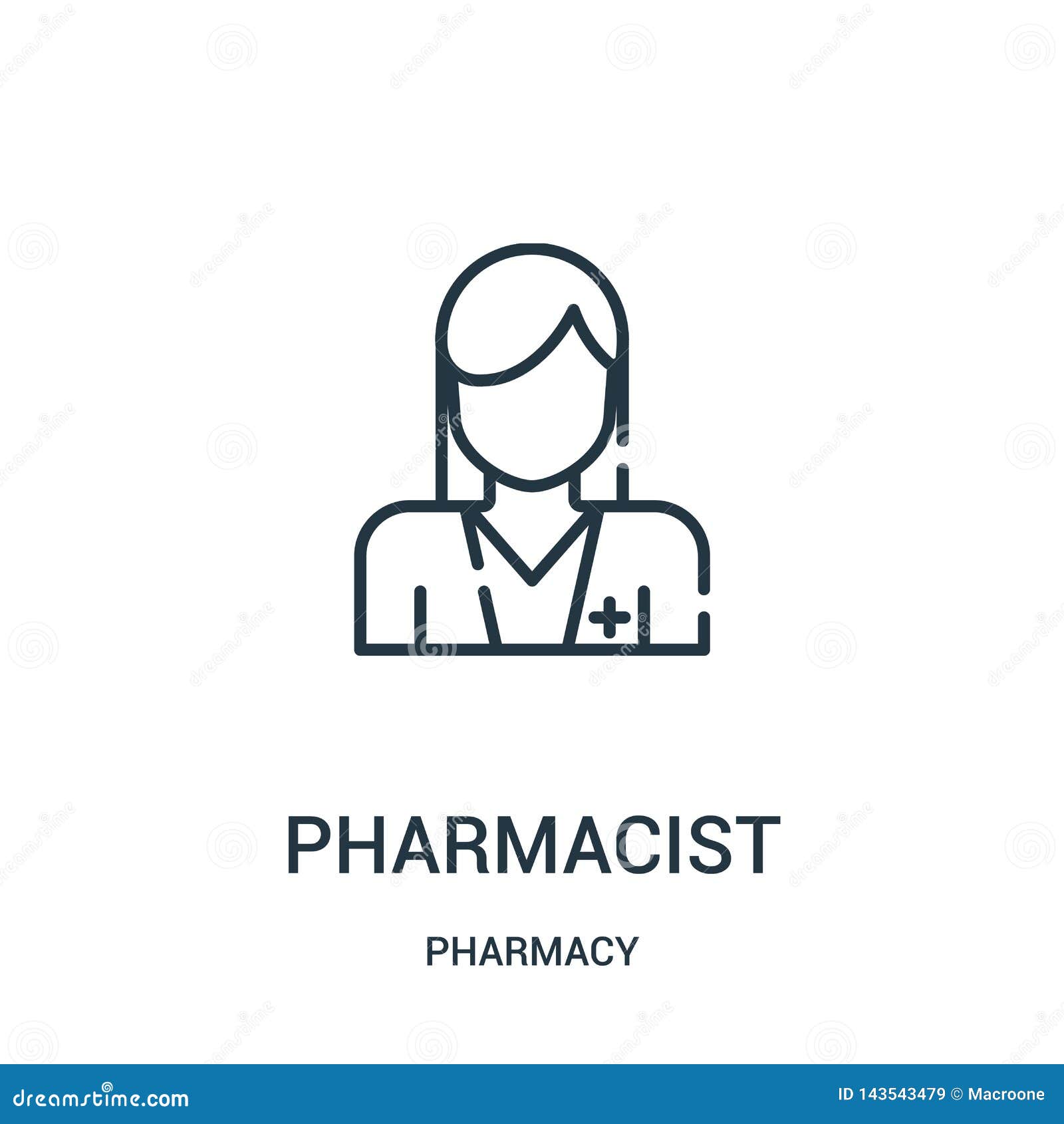 Pharmacist Icon Vector from Pharmacy Collection. Thin Line Pharmacist ...