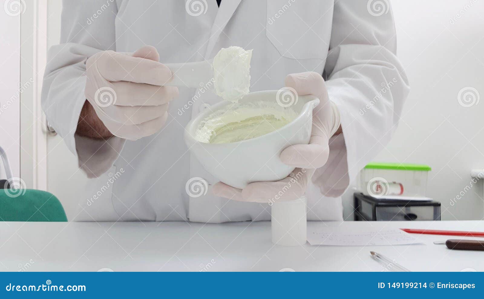 Making a Cream in the Pharmacy Laboratory Stock Photo - Image of ...