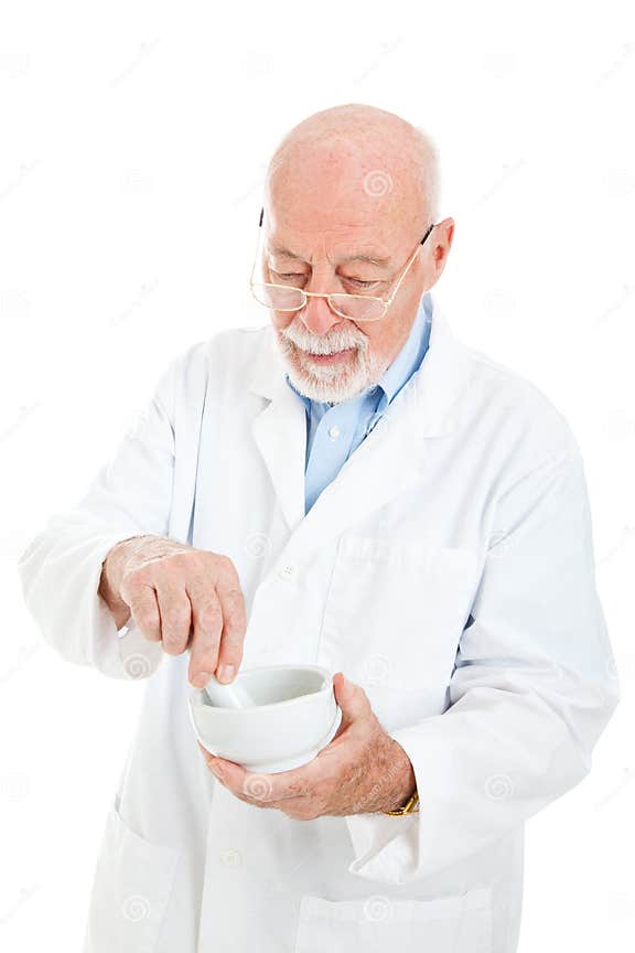 Pharmacist Mixing Medicine stock photo. Image of gray - 23013184