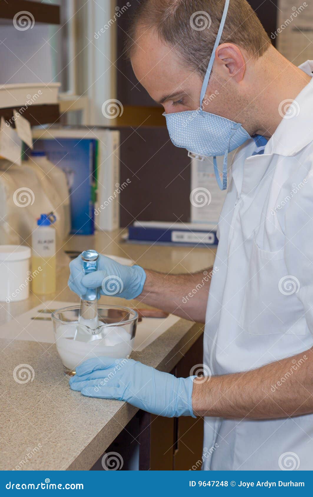 Pharmacist mixing medicine stock photo. Image of chemistry - 9647248