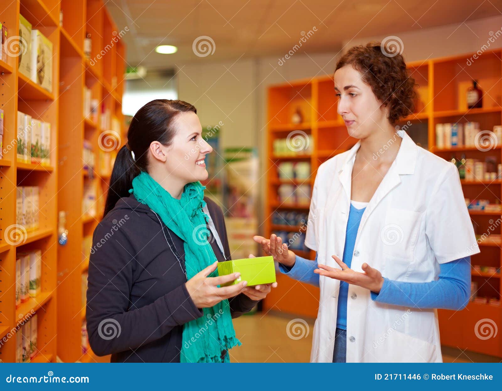 Pharmacist Talking To Customer Stock Photo - Image of competence ...