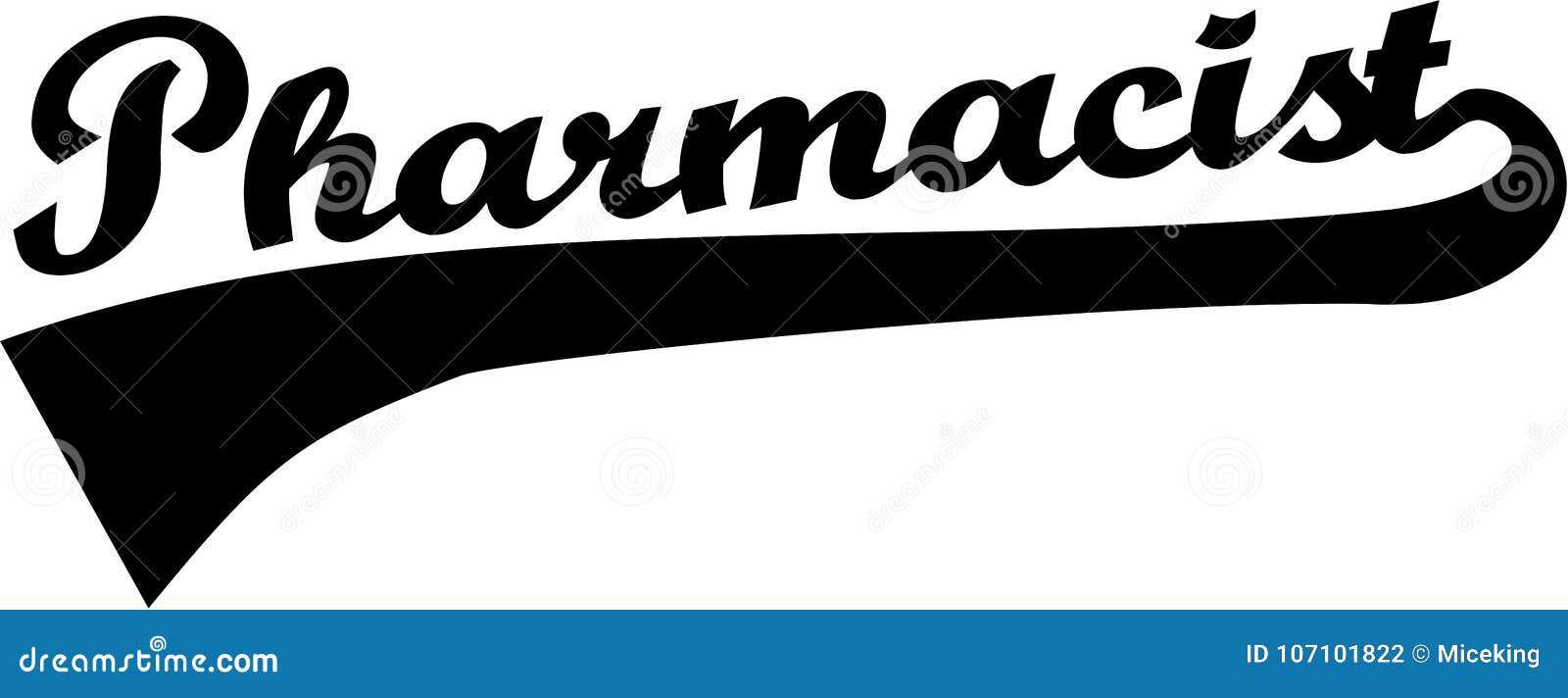 Pharmacist Word vector stock vector. Illustration of doctor - 107101822