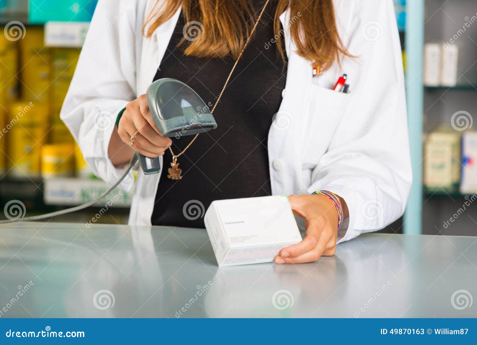 Pharmacist at Work stock image. Image of people, retail - 49870163