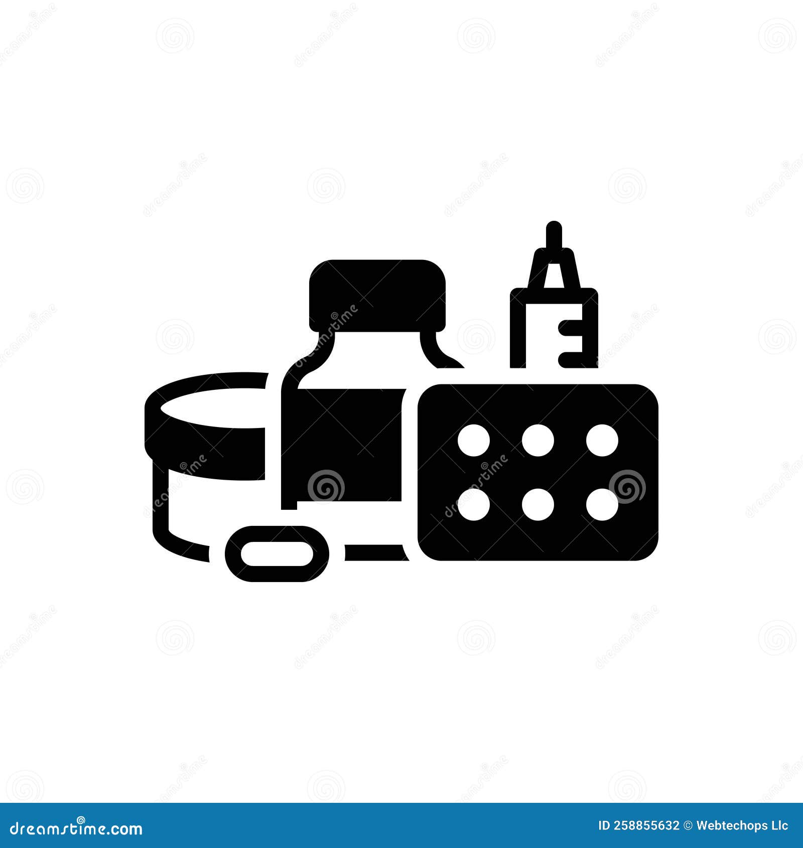 Black Solid Icon for Pharmacology, Herb and Drugstore Stock Vector ...