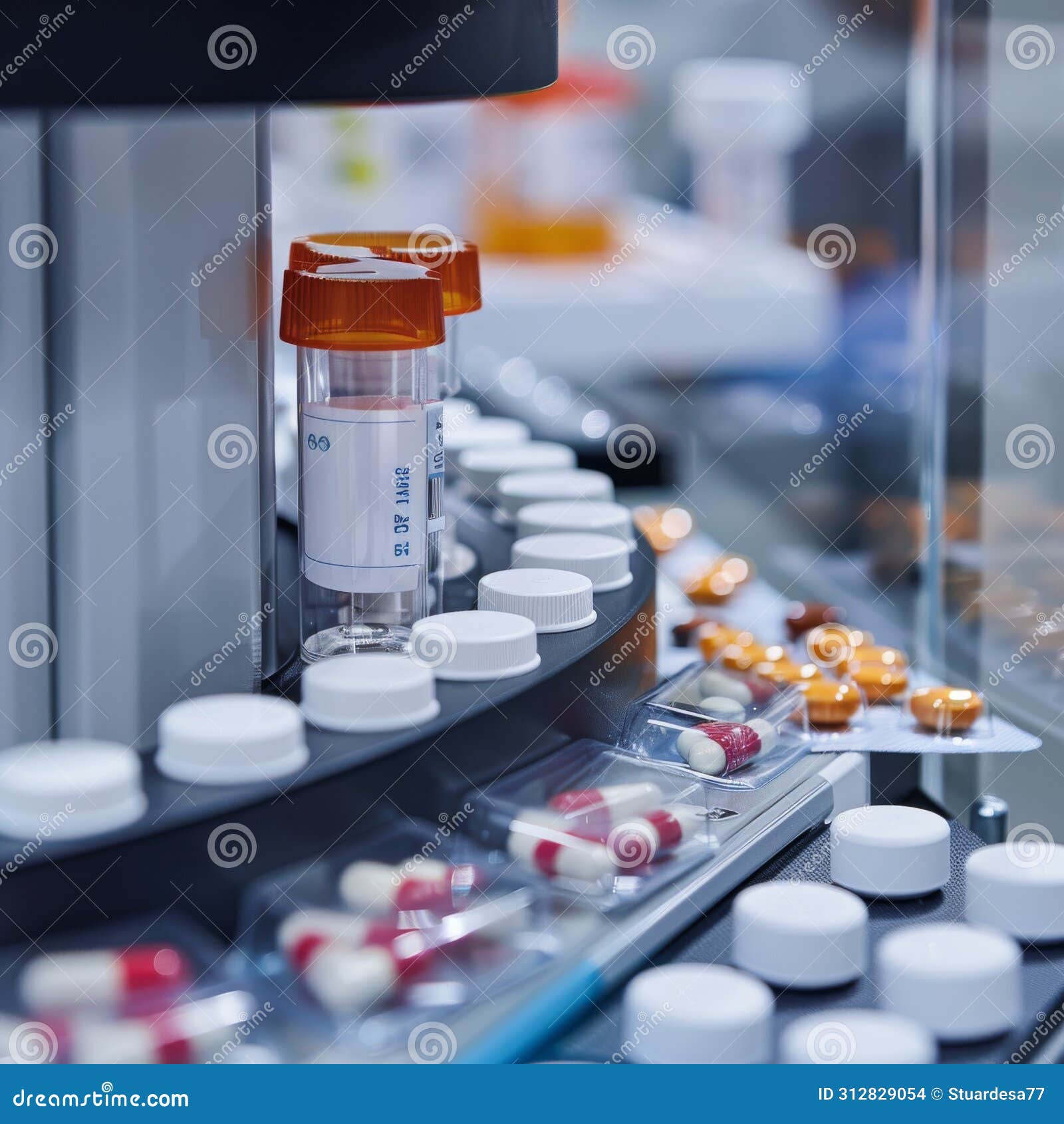 Pharmacy Automation Technology Stock Illustration - Illustration of ...