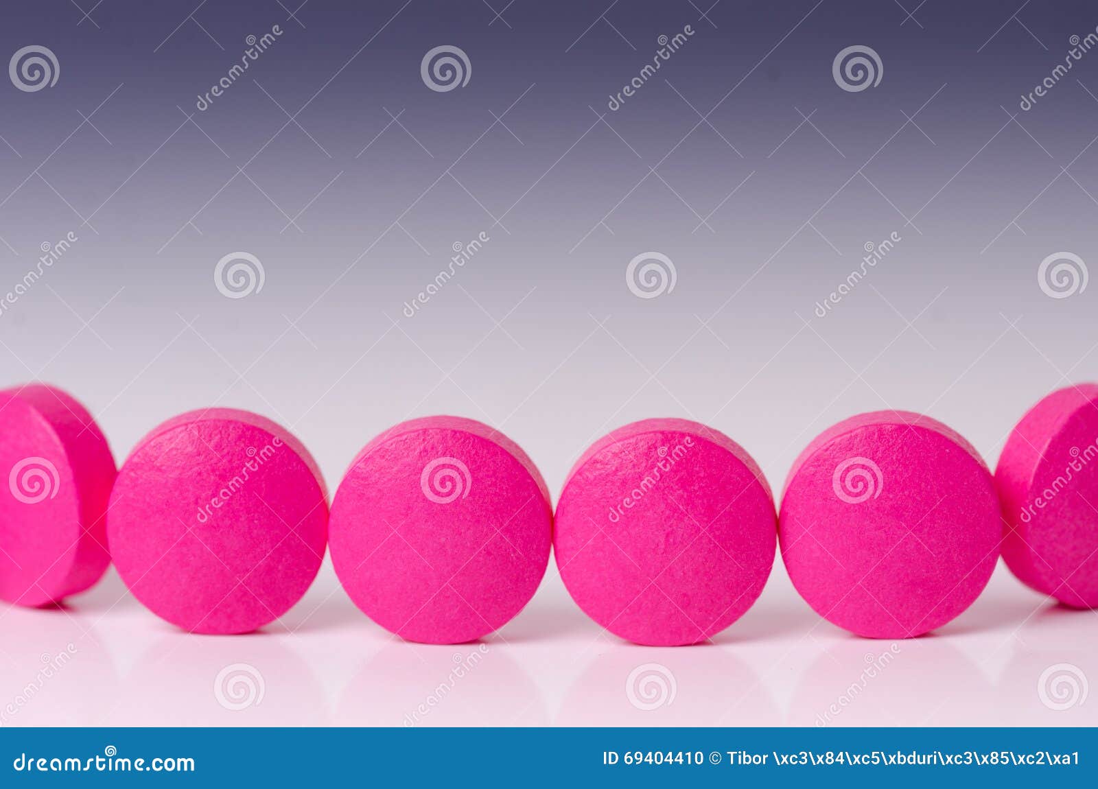Pharmacy Background. Queue of Pink Pills. Reflection of Drug ...