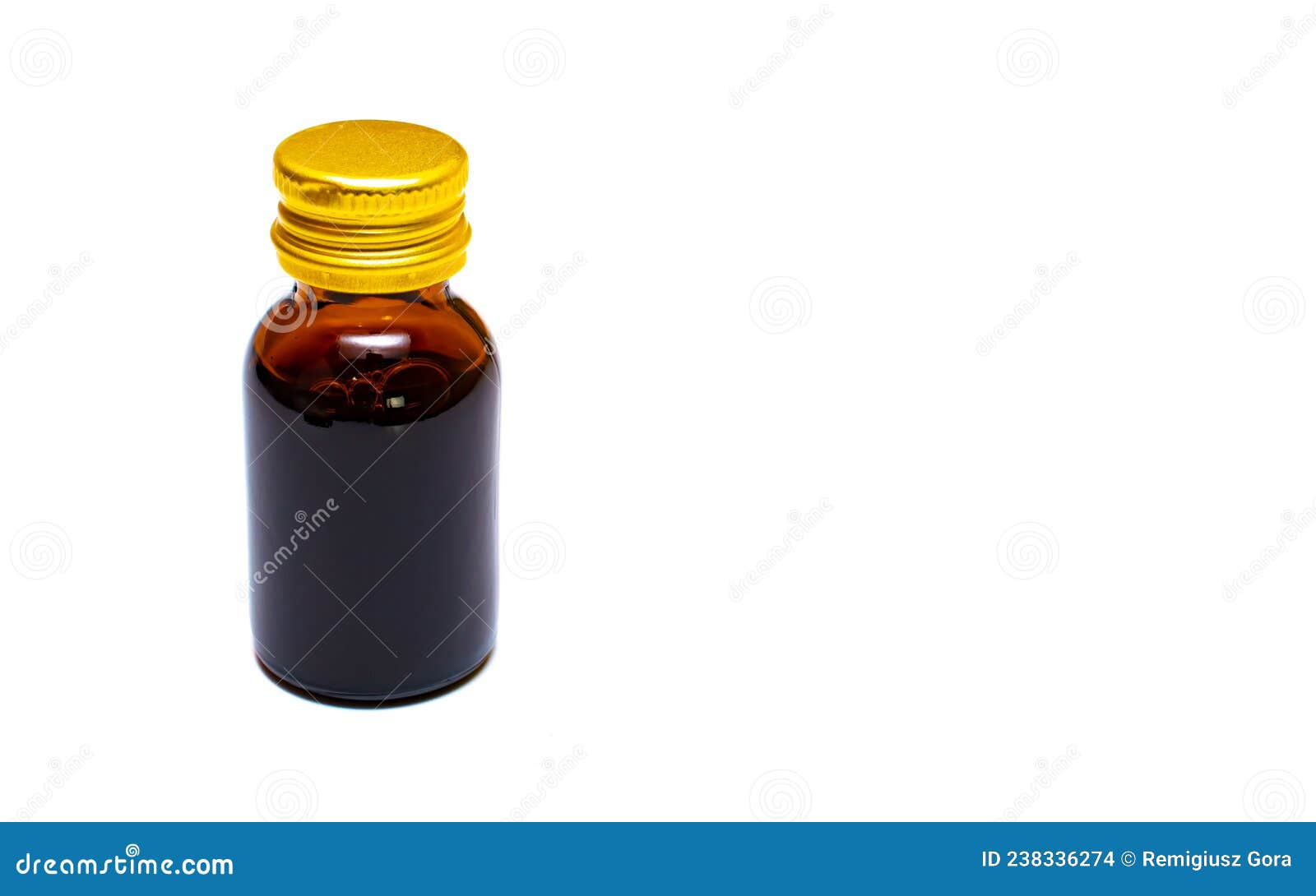 Pharmacy Bottle from Dark Glass on a White Background Stock Photo ...