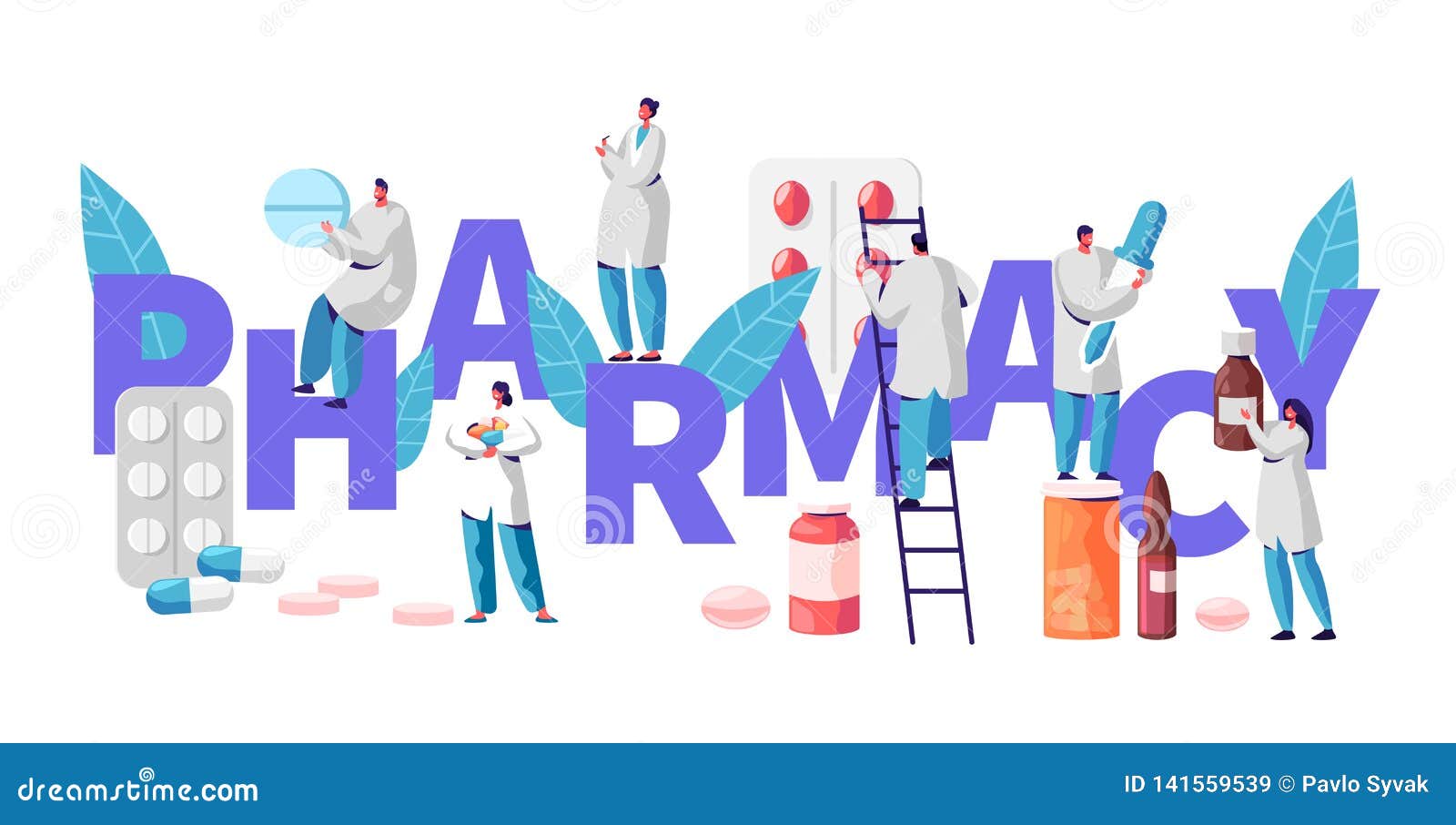 Pharmacy Business Drug Store Industry Character Typography Poster ... Pharmacy Business Drug Store Industry Character Typography Poster ...
