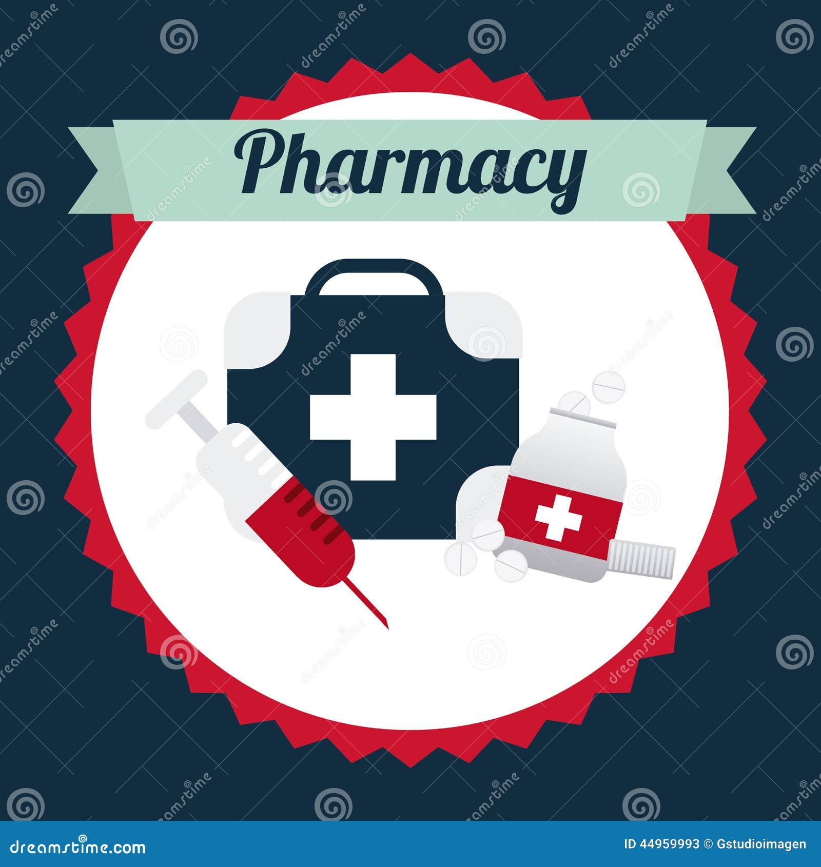Pharmacy design stock vector. Illustration of graphic - 44959993