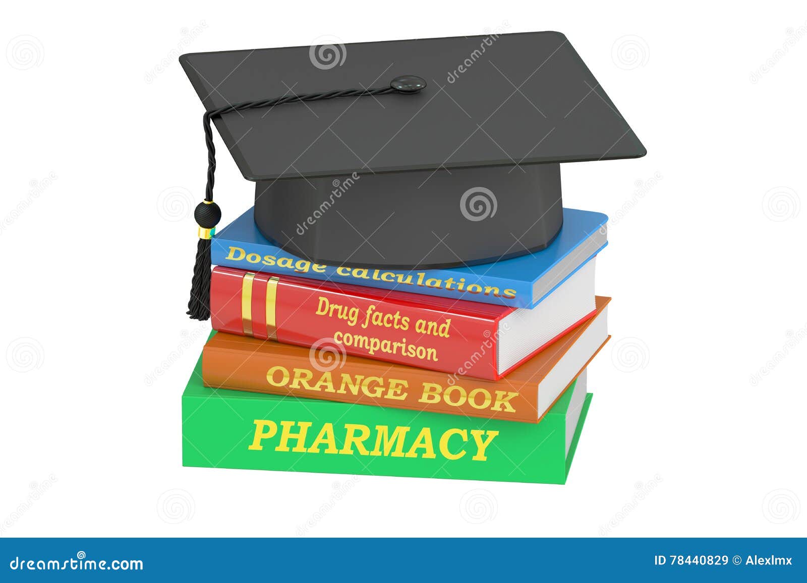 Pharmacy Education Concept, 3D Rendering Stock Illustration ...