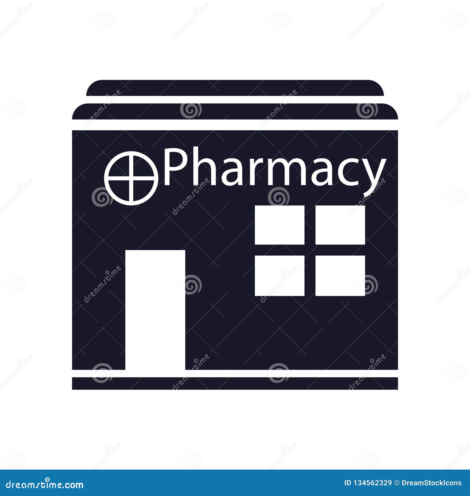 Pharmacy Icon Vector Sign and Symbol Isolated on White Background ...