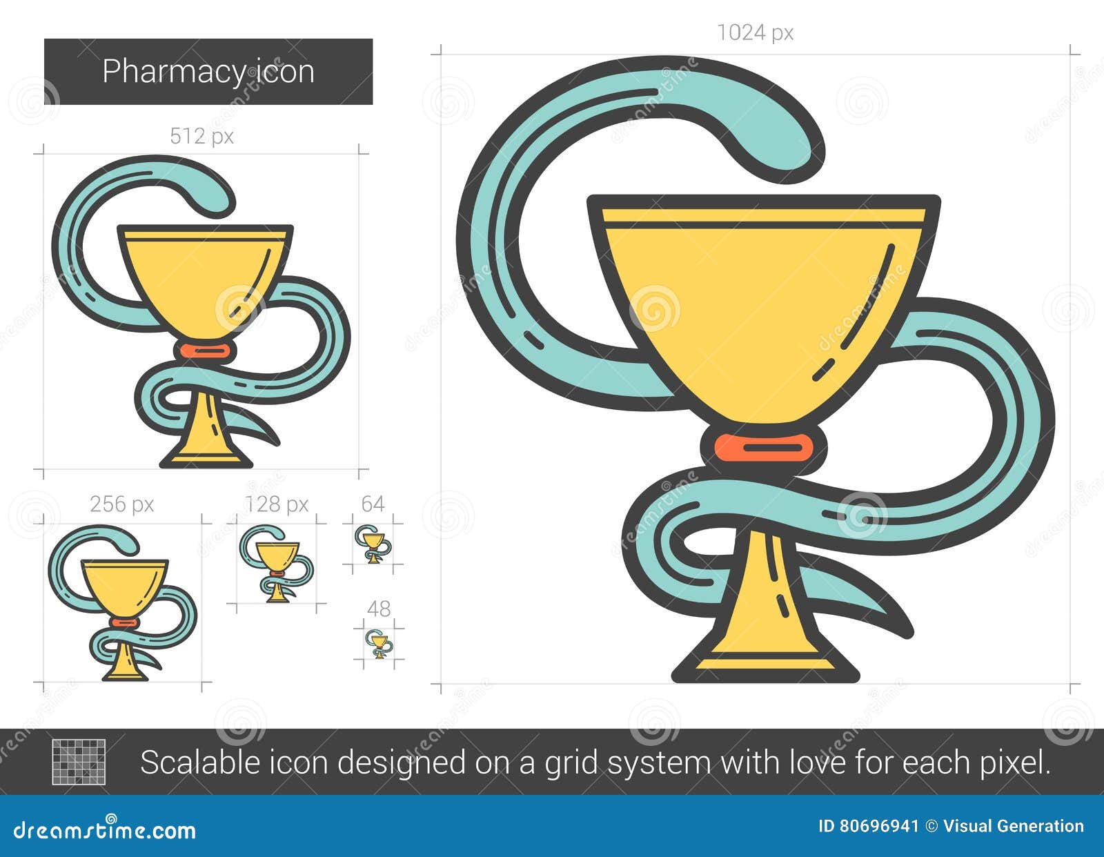 Pharmacy line icon. stock vector. Illustration of design - 80696941