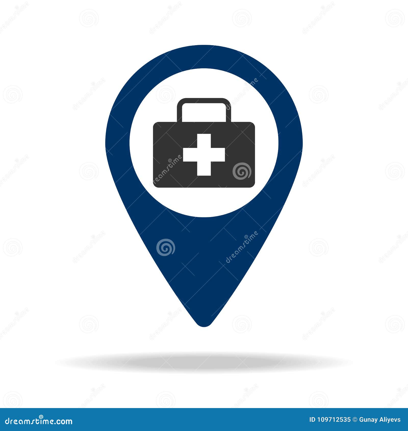 Pharmacy Location In Blue Map Pin Icon. Element Of Map Point For Mobile ...