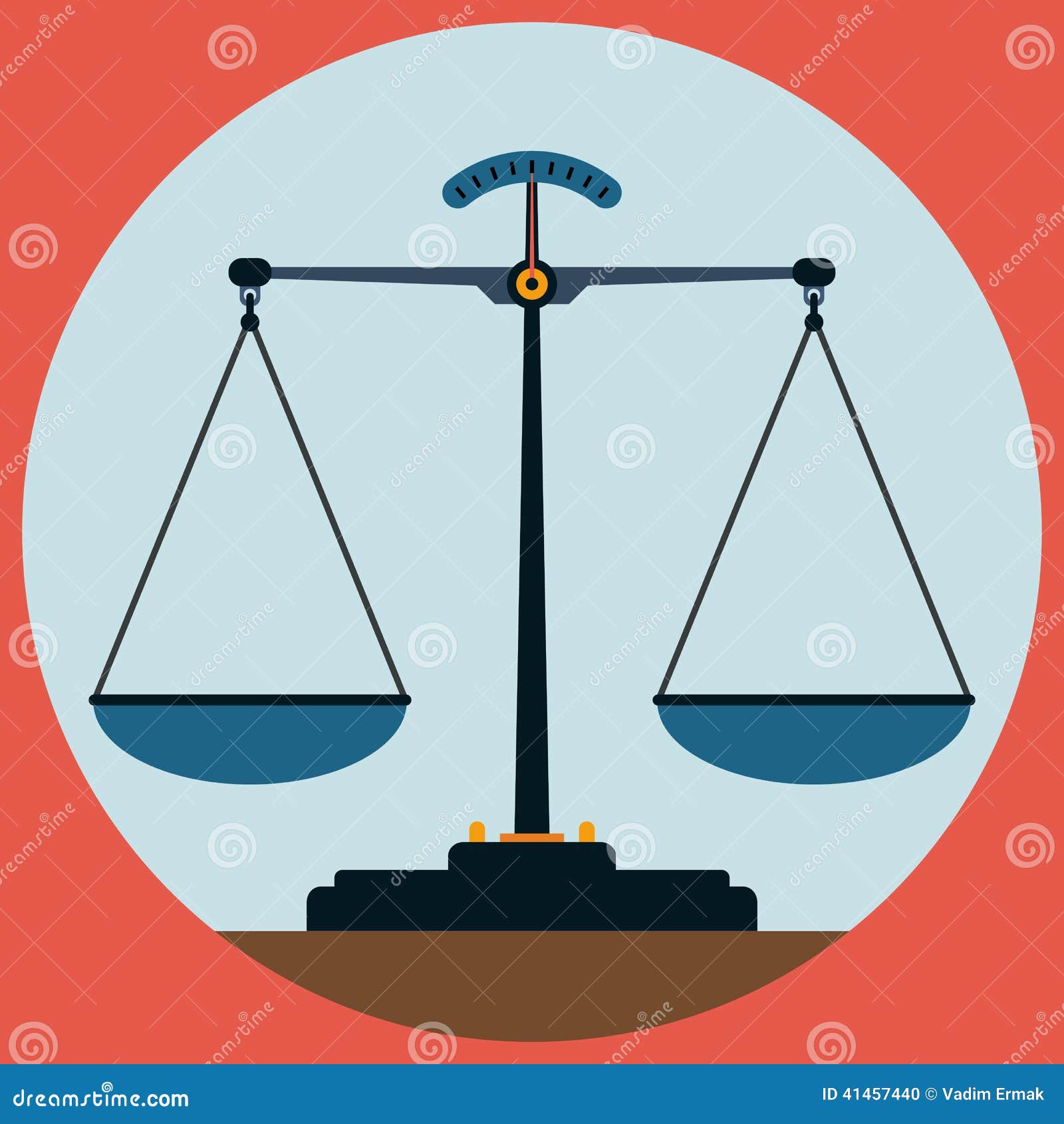 Pharmacy Scales Flat Vector Illustration Stock Vector - Illustration of ...