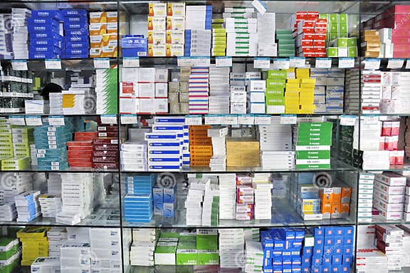 Pharmacy shop interior editorial photography. Image of choice - 19135767