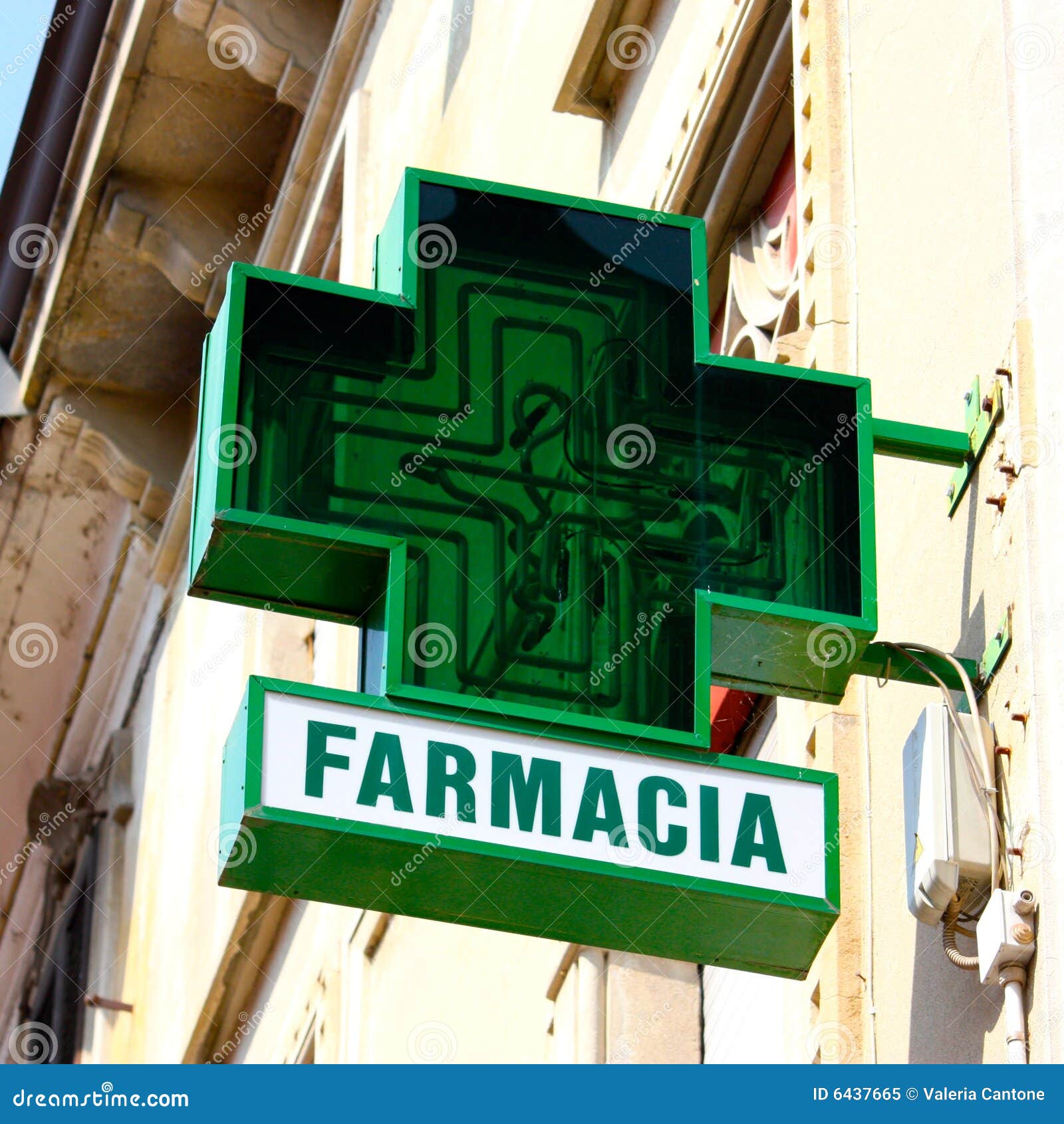 Pharmacy sign stock image. Image of center, signal, town - 6437665