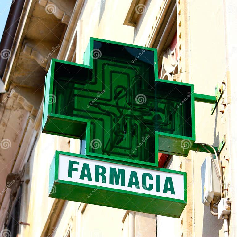 Pharmacy sign stock image. Image of center, signal, town - 6437665