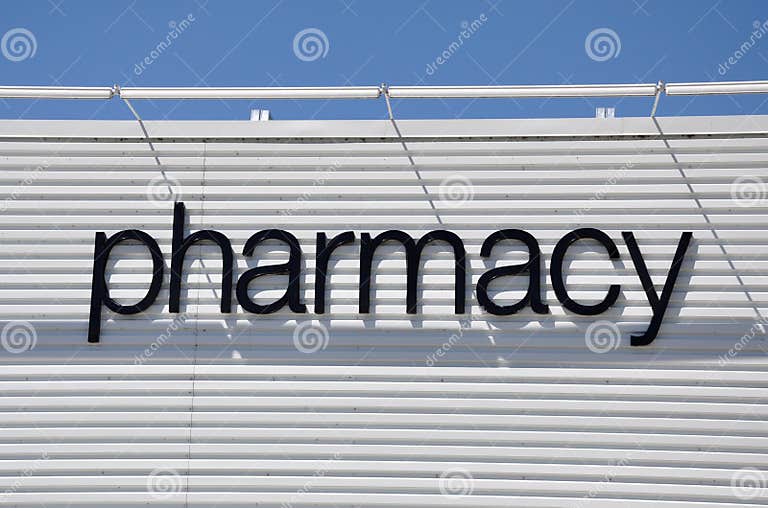 Pharmacy signage stock image. Image of door, filled, expertise - 42911259