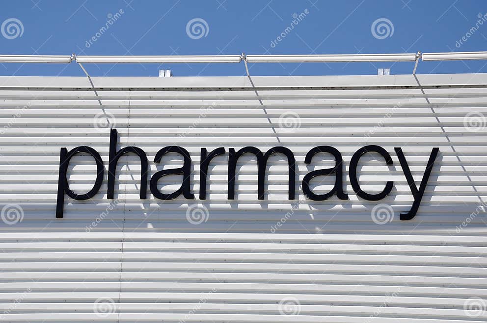 Pharmacy signage stock image. Image of door, filled, expertise - 42911259