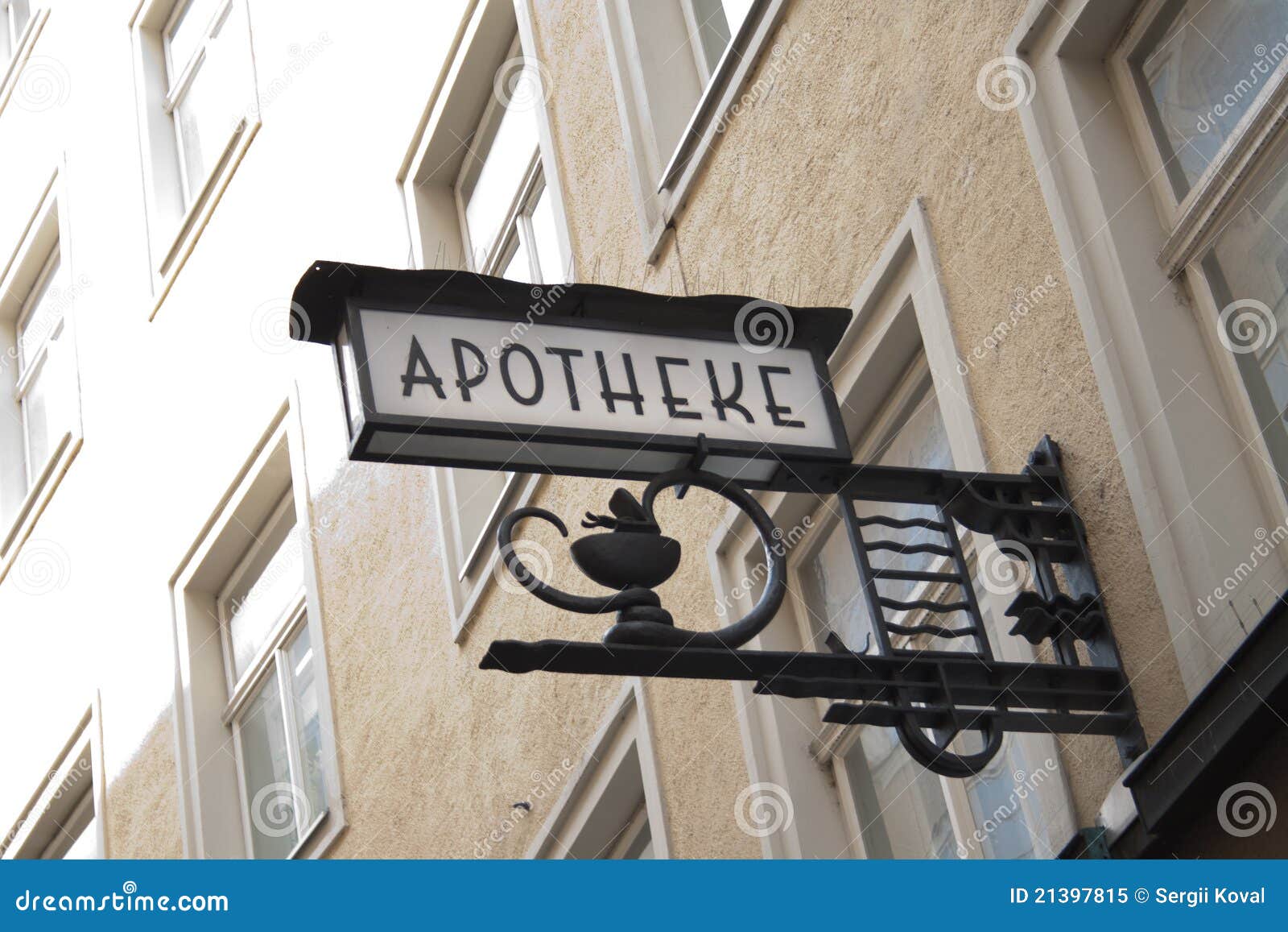 Pharmacy signboard stock image. Image of board, european - 21397815