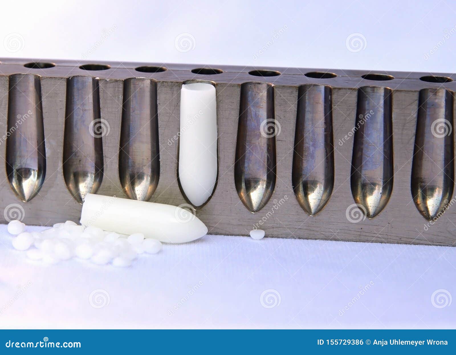 Suppositories are Made in the Pharmacy Stock Photo - Image of white ...