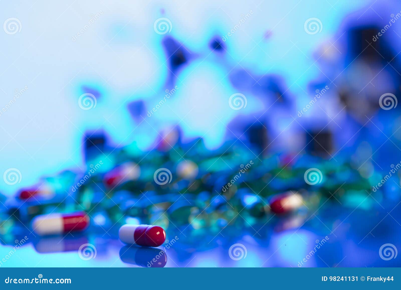Pharmacy theme. stock image. Image of antibiotic, drugs - 98241131