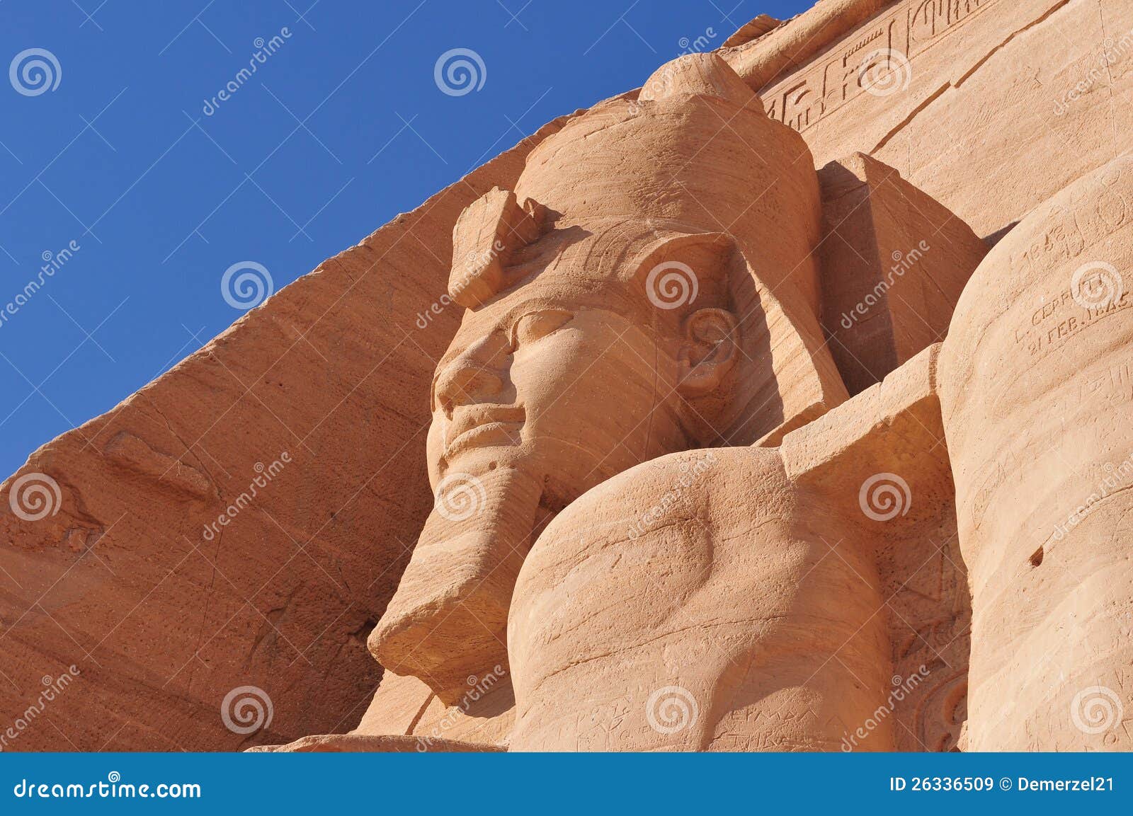 Pharoah Monument from Abu Simbel Stock Image - Image of south, ancient ...