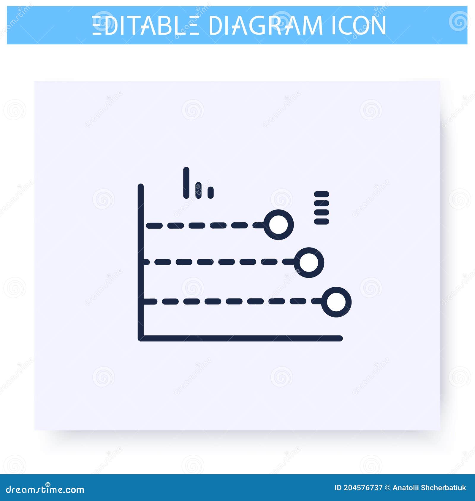 Phase Diagram Line Icon. Editable Illustration Stock Vector ...