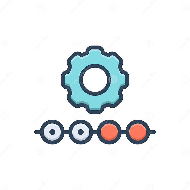Color Illustration Icon for Phase, Implementation and Stage Stock ...