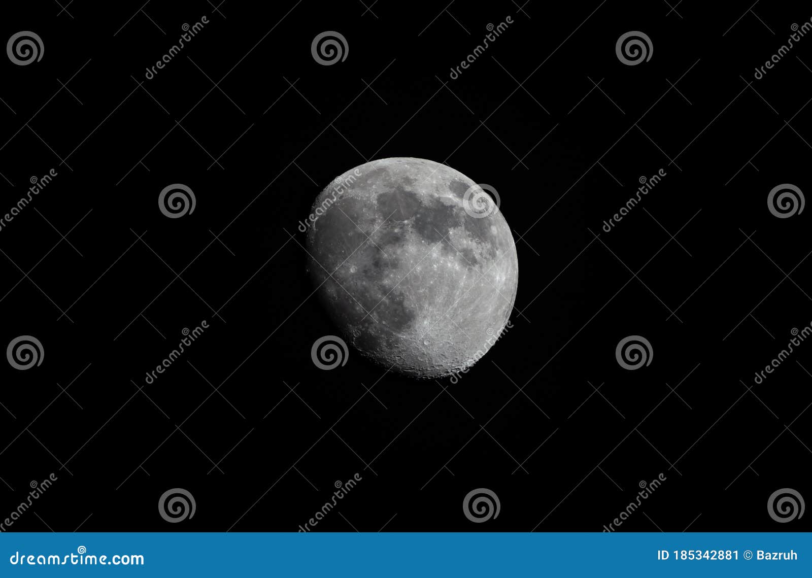 Phase of the Moon in the Dark Sky Stock Image - Image of isolated ...