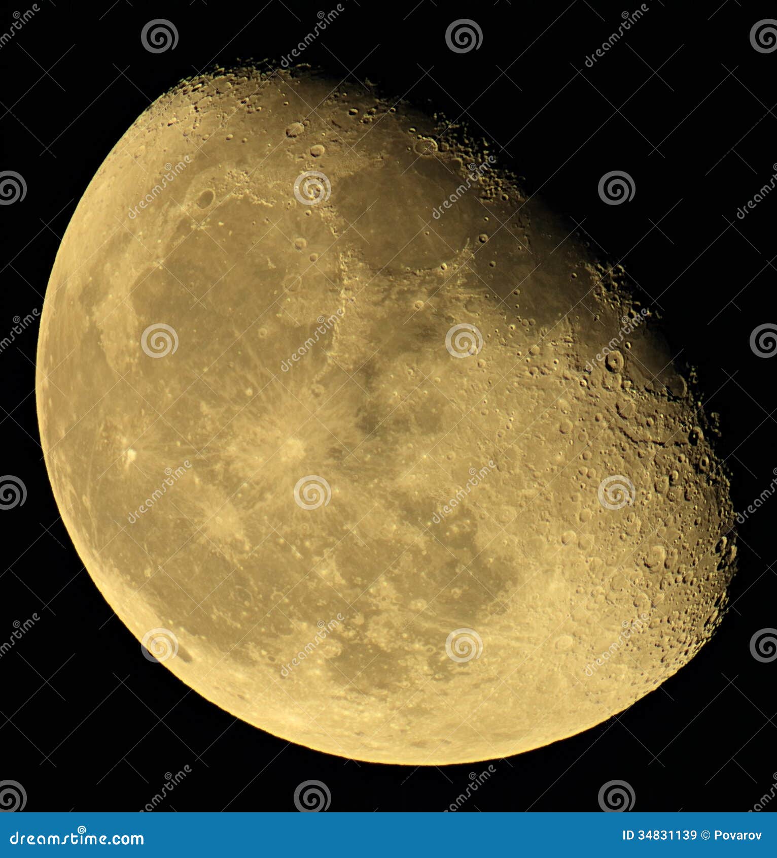 Phase of the Moon on a Dark Sky. Ukraine, Donetsk Region Stock Image ...
