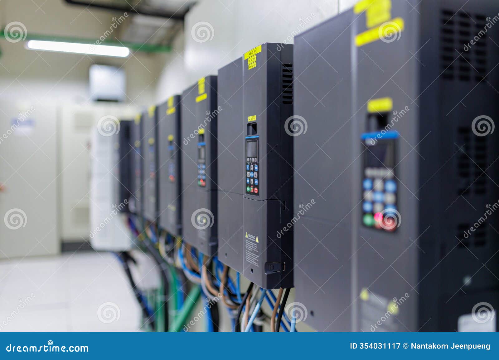 3 Phase Power Inverter Used in Industrial Plants Stock Image - Image of ...