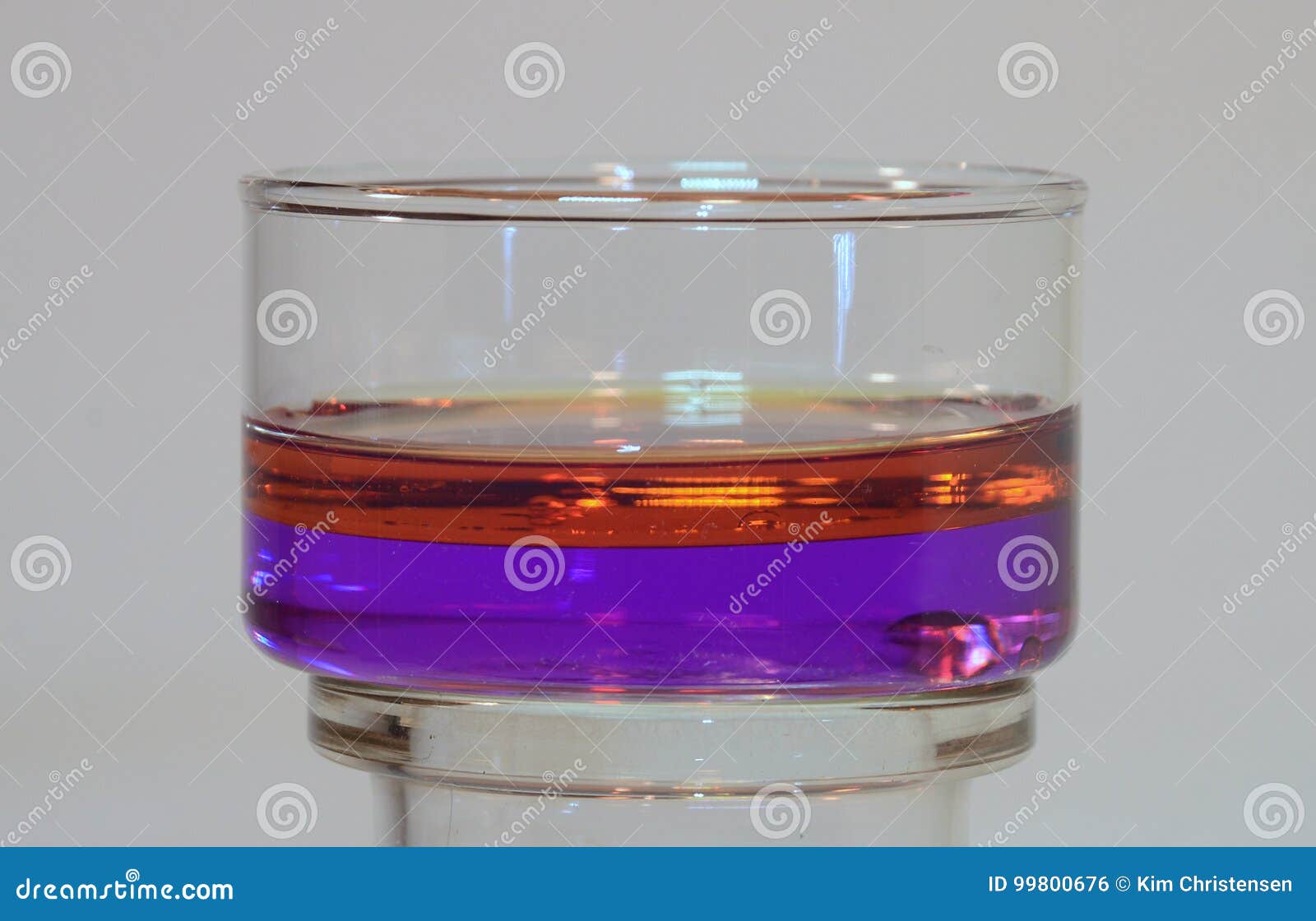 Phase Separation in Liquids Stock Photo - Image of level, chemistry ...
