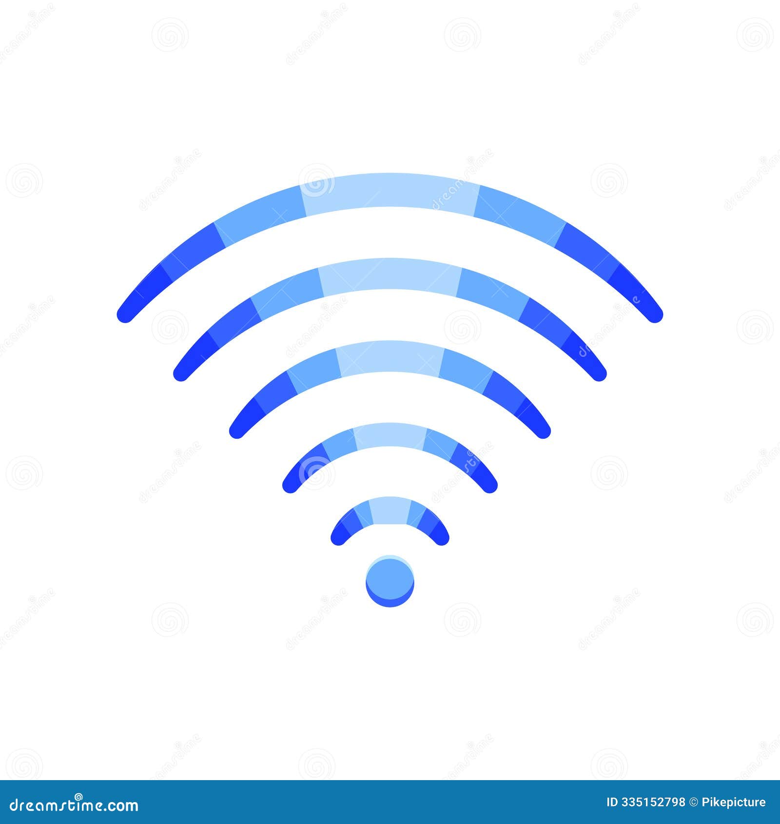 Phase Wireless Signal Wave Cartoon Vector Illustration Stock ...