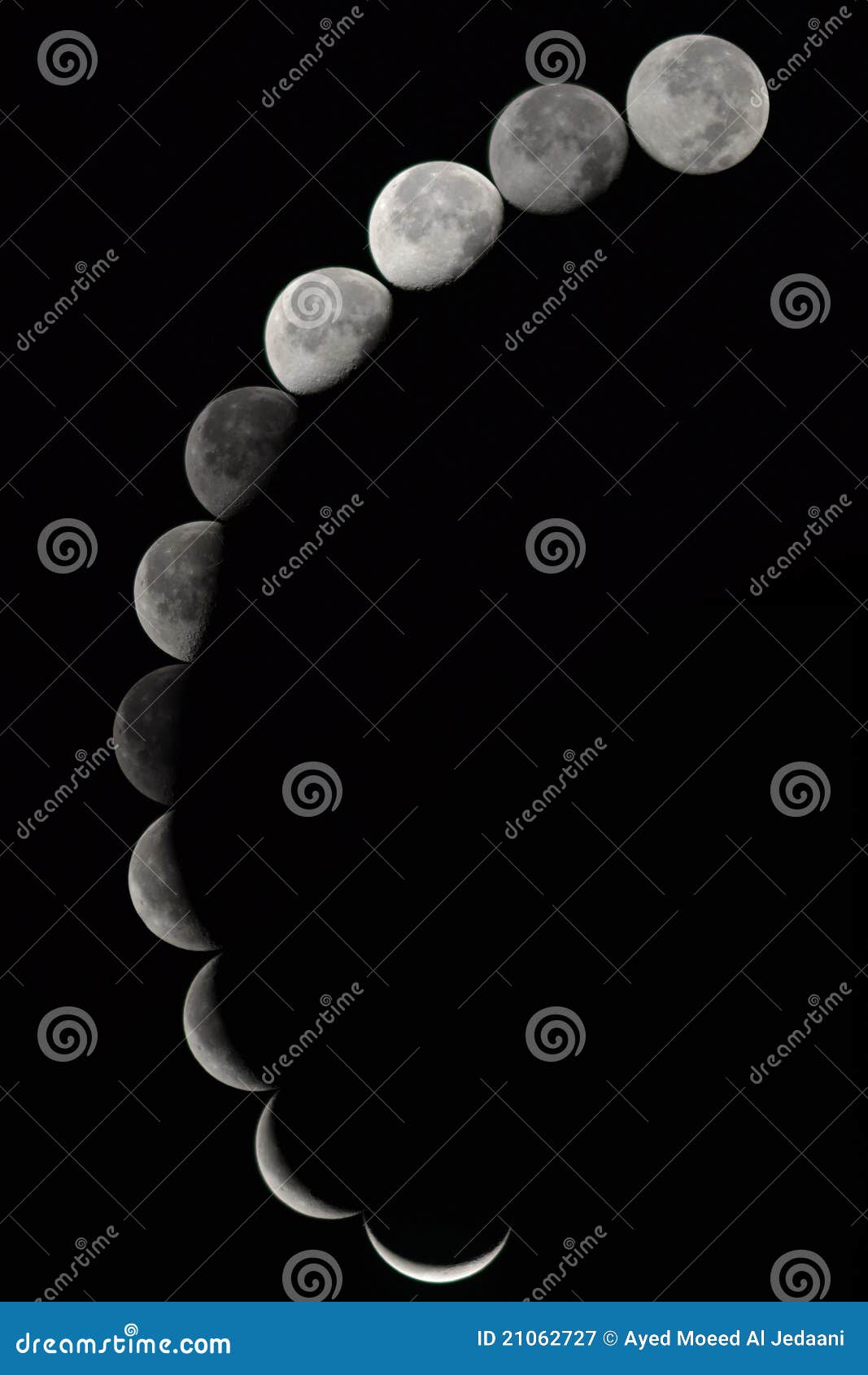 Phases of the moon stock image. Image of full, moon, phases - 21062727