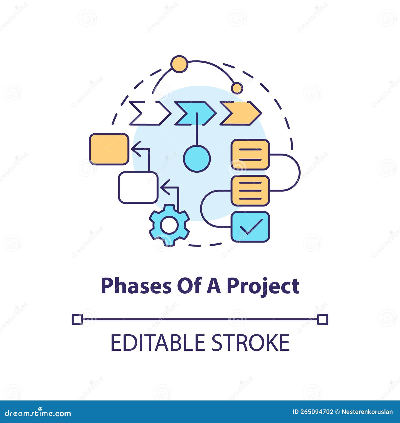 Phases Of Project Management Circle Infographic Template Vector ... Phases Of Project Management Circle Infographic Template Vector ...