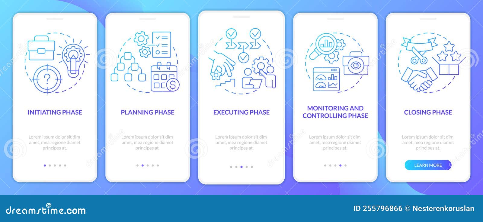 Executing Phase Blue Gradient Concept Icon Royalty-Free Illustration ... Executing Phase Blue Gradient Concept Icon Royalty-Free Illustration ...