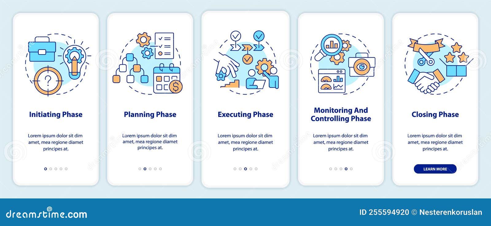 Phases Of Project Management Circle Infographic Template Vector ... Phases Of Project Management Circle Infographic Template Vector ...
