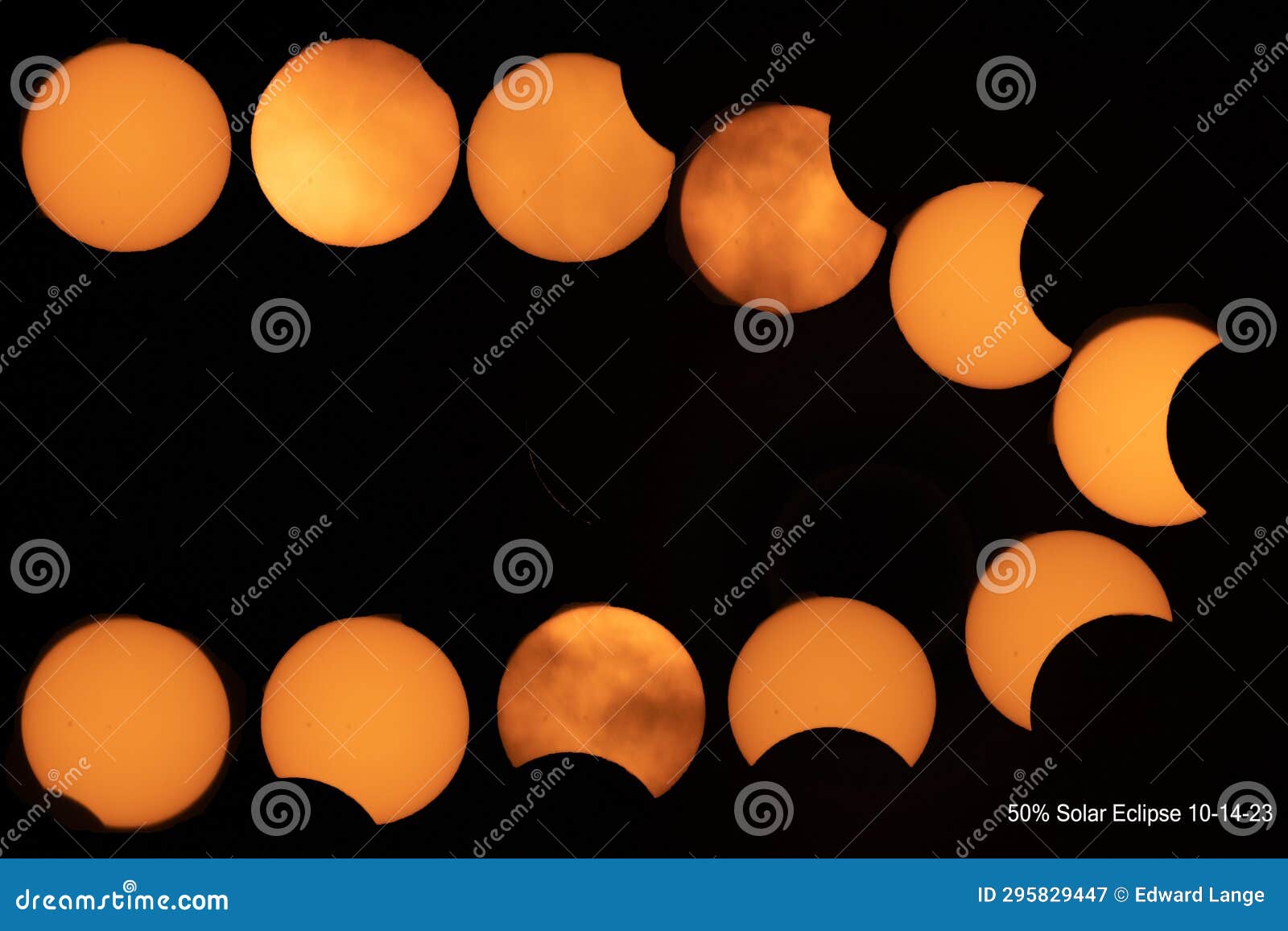 Solar Eclipse Sun Phases stock image. Image of 2023 - 295829447