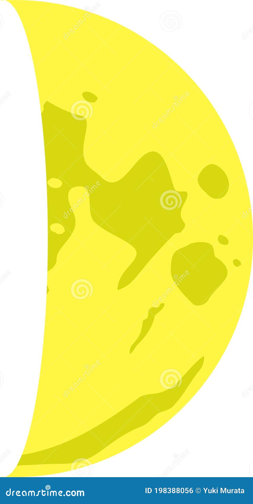 Phases of the yellow moon stock vector. Illustration of halloween ...