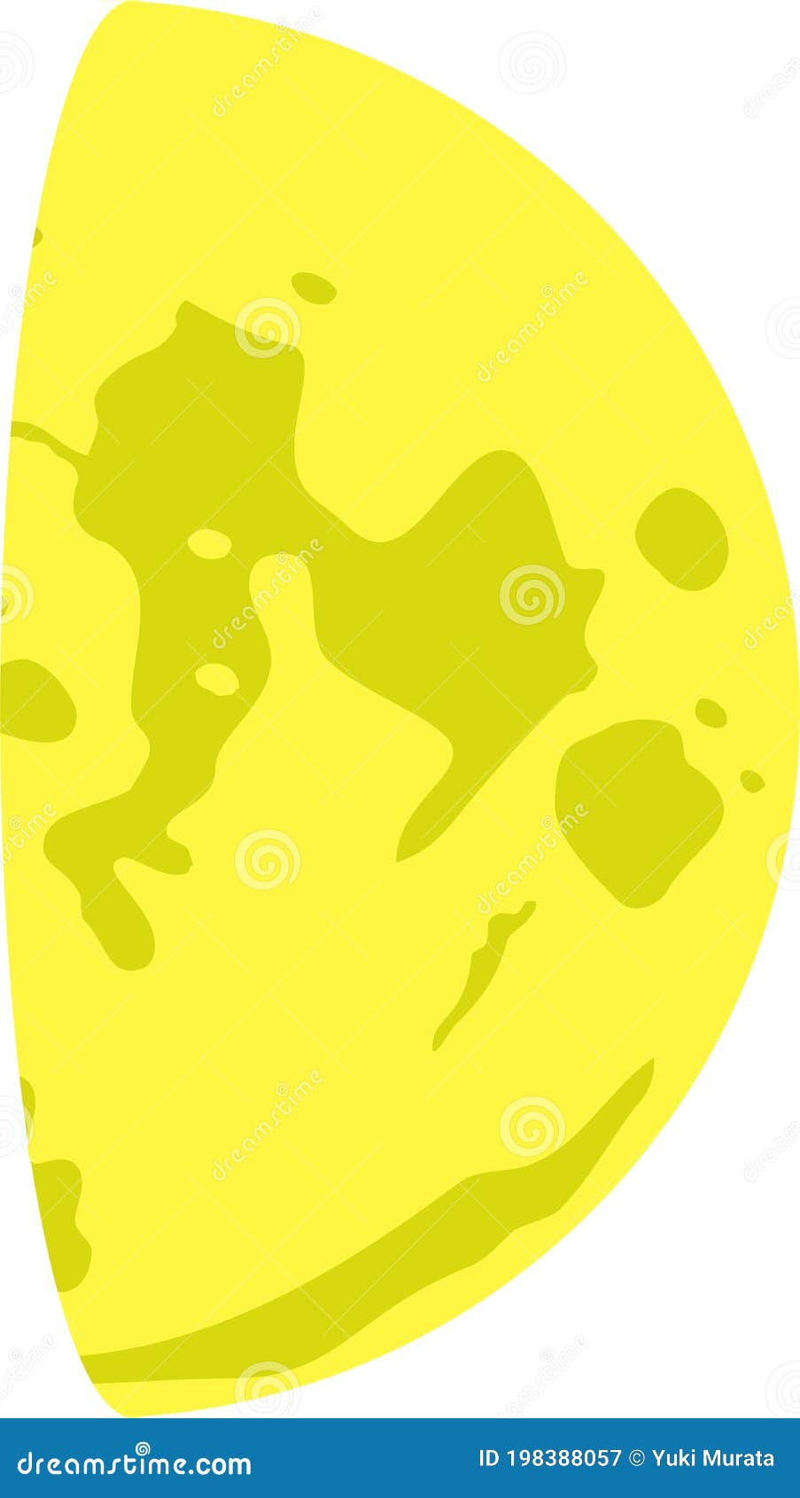 Phases of the yellow moon stock vector. Illustration of satellite ...