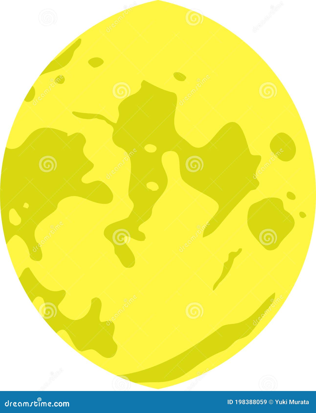 Phases of the yellow moon stock vector. Illustration of satellite ...