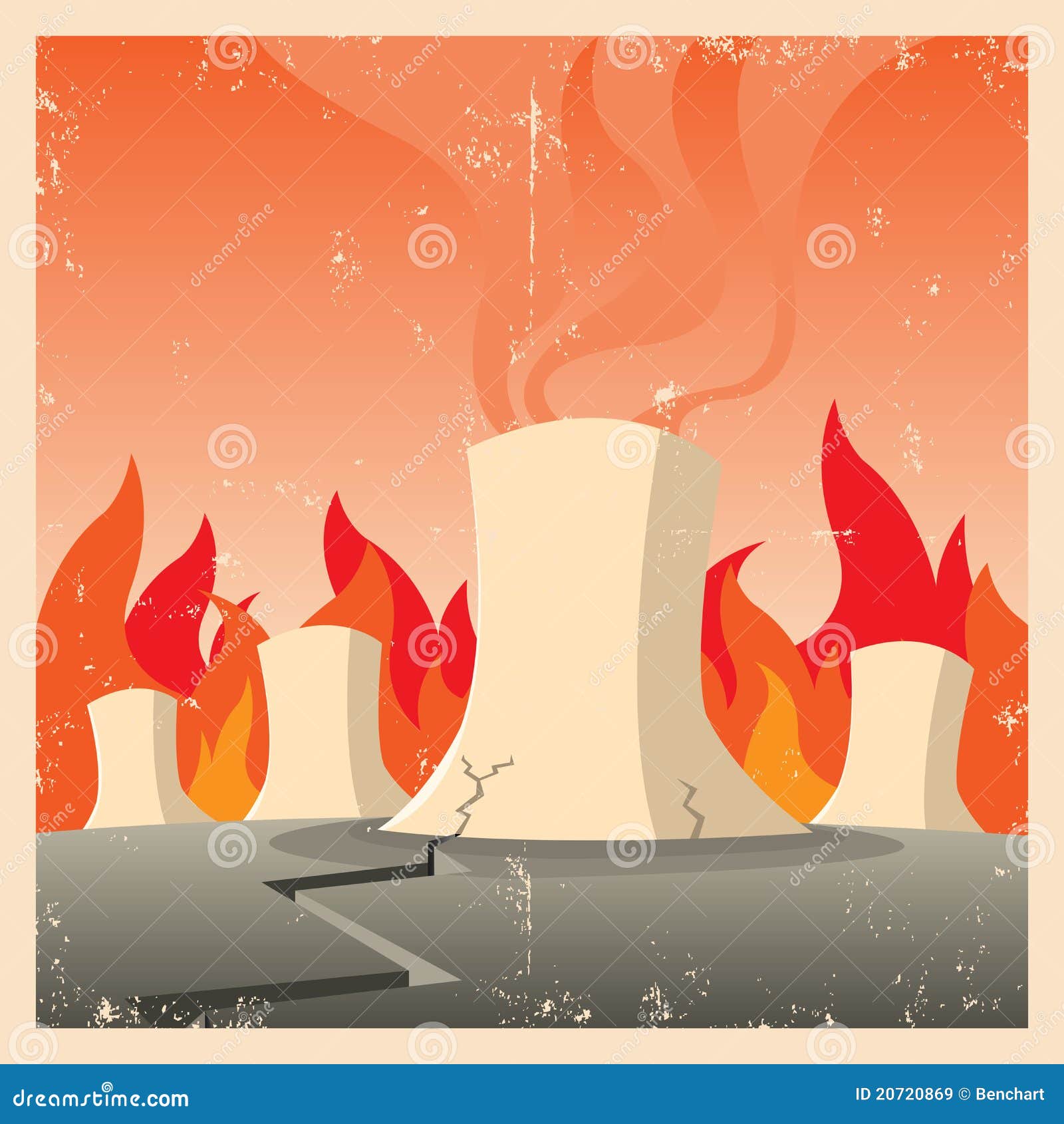 Phasing Out Nuclear Power stock illustration. Illustration of natural ...