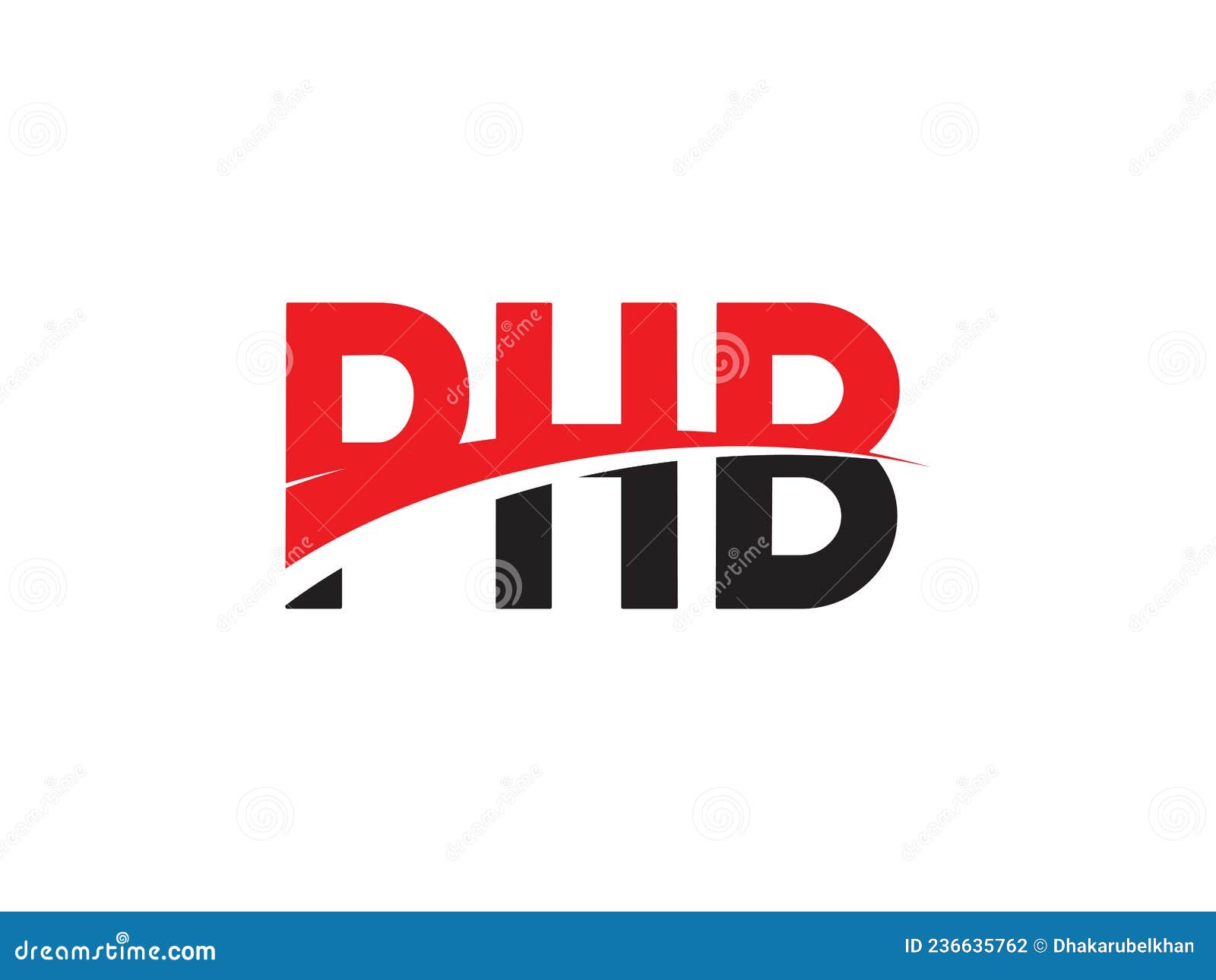 PHB Letter Initial Logo Design Vector Illustration Stock Vector ...