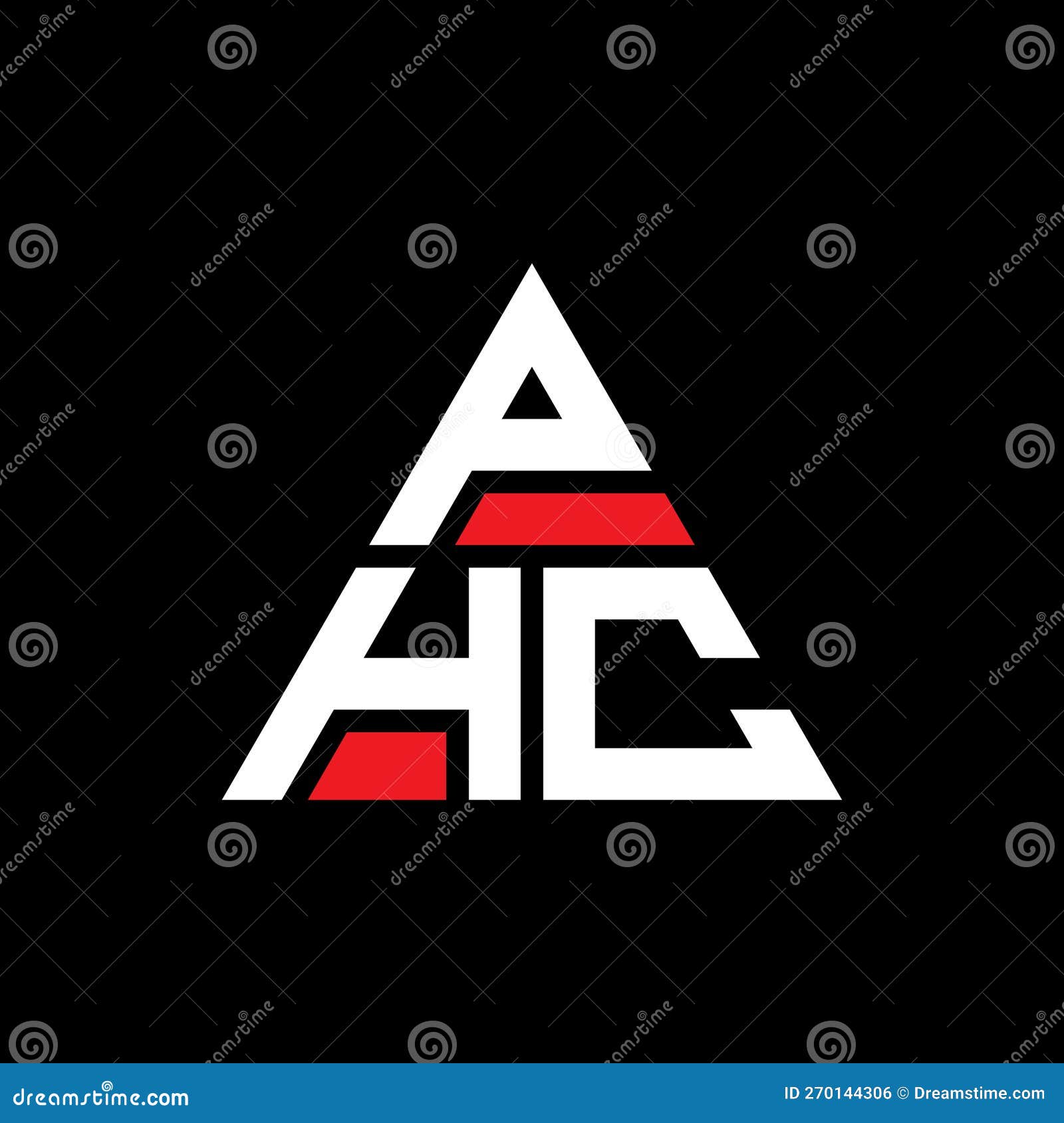 PHC Triangle Letter Logo Design with Triangle Shape. PHC Triangle Logo ...