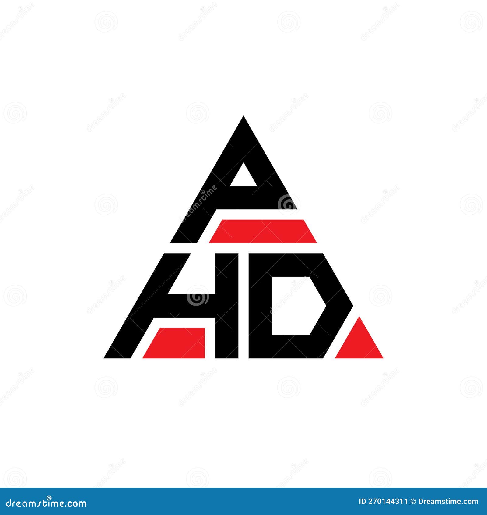 PHD Triangle Letter Logo Design with Triangle Shape. PHD Triangle Logo ...
